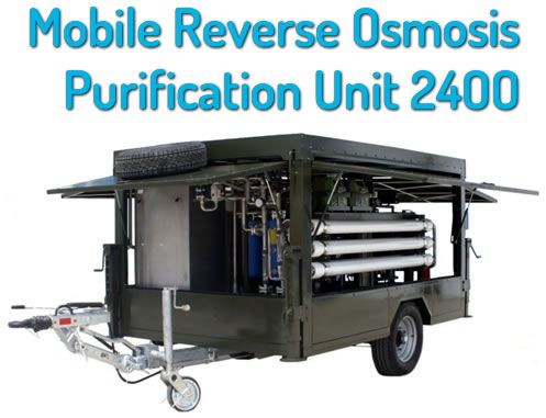 Emergency Mobile Water Purification. Off-Grid water filtration