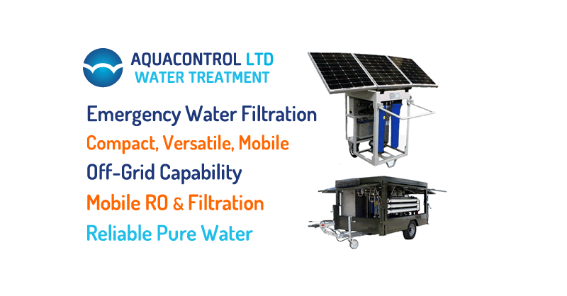 Emergency Mobile Water Purification. Off-Grid water filtration